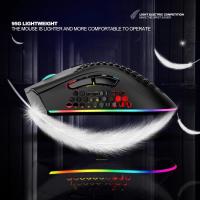 China OEM Logo Rechargeable A3 Rgb Wireless Mouse with Silent Keys and Vertical Design for sale