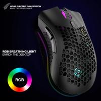 China OEM Logo Rechargeable A3 Rgb Wireless Mouse with Silent Keys and Vertical Design for sale