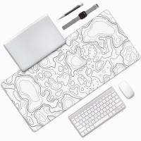 China Natural Rubber fabric Minimalist Line Large Mouse Pads for Custom Sublimation Gaming for sale