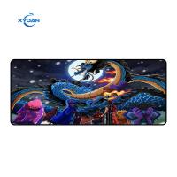 China XXL Custom Design Natural Rubber Colorful Anime Cartoon Dragon Gaming Mouse Pad for Gaming for sale
