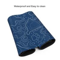 China Art Strata Blue Mouse Pad Basic Gaming Mat Natural Rubber Fabric XXL PC Keyboard for sale
