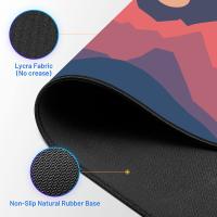 China Popular Pattern Gaming Mouse Pad with Rubber Base and Smooth Polyester Fabric Surface for sale