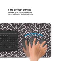 China 900X400 Xxl Brown White Mouse Mat for PC Desk Natural Rubber fabric Keyboard Pad for sale