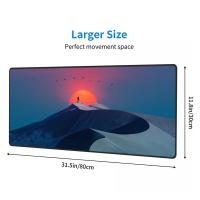 China Private Mold Sun Mouse Pad Custom Art Printing Gaming Mousepad with Natural Rubber for sale
