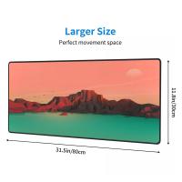 China Large Size Gaming Desk Mat Waterproof Custom Logo Mouse Pad with Anti-Slip Rubber Base for sale