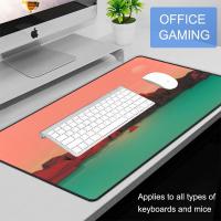 China Large Size Gaming Desk Mat Waterproof Custom Logo Mouse Pad with Anti-Slip Rubber Base for sale