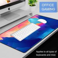 China Custom Full Colour Design Print XL Polyester Fabric Gaming Mouse Pad with Rubber Base for sale