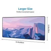 China Natural Rubber fabric Custom Desk Mats 400*900mm XXL Personalizado Mousepad for sale