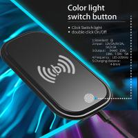 China Custom Gaming Mouse Mat Wireless Charging Mouse Pad with Oversized RGB Luminous Desk Mat for sale