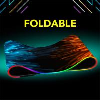 China Custom Gaming Mouse Mat Wireless Charging Mouse Pad with Oversized RGB Luminous Desk Mat for sale