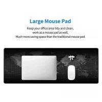 China Non-Slip Desk Mat 80*30Cm Extended Gaming Pad with Custom Logo and World Map Design for sale