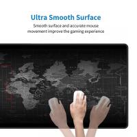 China Non-Slip Desk Mat 80*30Cm Extended Gaming Pad with Custom Logo and World Map Design for sale
