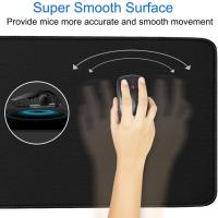 China Extended Speed Gaming Mouse Pad with Round Desk Mat and Natural Rubber Fabric Material for sale