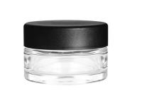 China Concentrate 1 Oz Straight Sided Glass Jars Flower Packing for sale