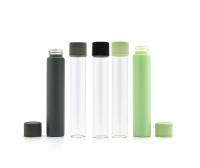China 109mm Glass Pre Roll Tubes Clear Child Resistant Tubes Smooth for sale