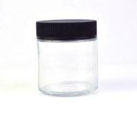 China Clear Glass Child Resistant Jars 3 Oz 1 Ounce Glass Jar Child Resistant for sale