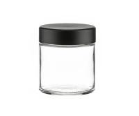 China Clear Glass Child Resistant Jars 3 Oz 1 Ounce Glass Jar Child Resistant for sale