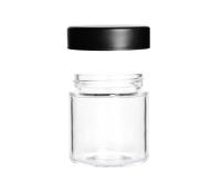 China Clear Glass Child Resistant Jars 3 Oz 1 Ounce Glass Jar Child Resistant for sale