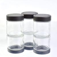 China Clear Glass Child Resistant Jars 3 Oz 1 Ounce Glass Jar Child Resistant for sale