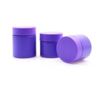 China Custom Printing Glass Weed Jar 3oz Childproof Lid Airtight Weed Jar for sale
