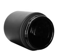 China 3oz Black Glass Containers Uv Glass Concentrate Jars Individual Smell Proof for sale