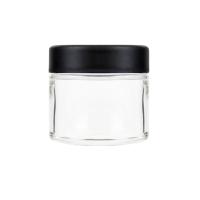 China White Cap Glass Child Resistant Jars 60ml 2oz Flower Packing Concentrate Containers for sale