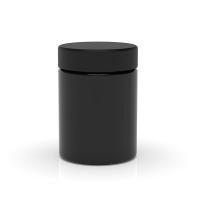 China Childproof Straight Sided Glass Jars With Lids 4oz Uv Container Child Resistant Cap for sale