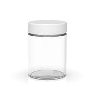 China Airtight Glass Concentrate Jars Round 4 Oz Straight Sided Jar for sale
