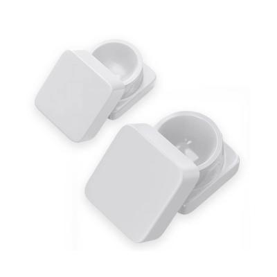 China White 5ml Glass Concentrate Container Smell Proof Square Concentrate Jars CRC Cap for sale