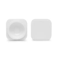 China White 5ml Glass Concentrate Container Smell Proof Square Concentrate Jars CRC Cap for sale