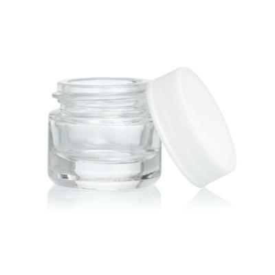 China Screw Top Black Storage Jars 5ml Black Glass Containers Concentrate for sale