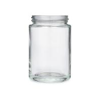 China Smooth Matte White Glass Jar Black Cap 5oz CR Glass Jar With Lid Child Resistant for sale