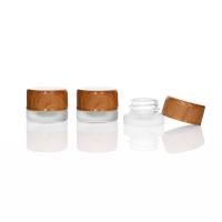 China 5ml Child Resistant Glass Jar 5ml custom child proof glass container  wood lid concentrate glass container for sale