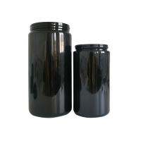 China 4oz Childproof Smell Proof Glass Jar Black Flower Uv for sale