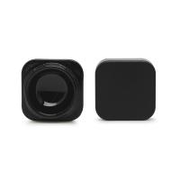 China 5ml Clear Glass Square Qube Concentrate Container with Black Child Resistant Lid 5ml Black Glass Square for sale