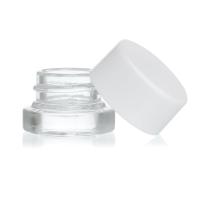 China 5ml Clear Glass Concentrate Container with Child Resistant Lid  glass concentrate jars  glass packaging for sale
