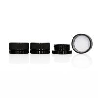 China 9ml Clear/Black/White Glass Concentrate Container with Child Resistant Lid  glass concentrate jars  glass packaging for sale