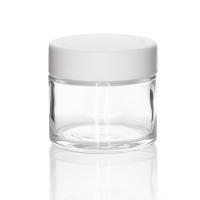 China 1oz 2oz 3oz 4oz 5oz 6ozChild Resistant Clear Black Glass Jars proof jar glass jar flower clear  glass jarchildproof jars for sale