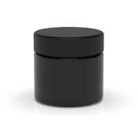 China 1oz 2oz Glass Concentrate Jars Smooth Cr Lids 3oz Glass Jars Spray Printing for sale