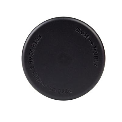 China 1oz 2oz 3oz 4oz 5oz 6oz Child Resistant Plastic Lid Glass Jar Black Lid PP ABS for sale