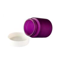 China 2oz Black UV Glass Jars Customized Spraying Painted CR Jar 2oz 3oz 4oz for sale