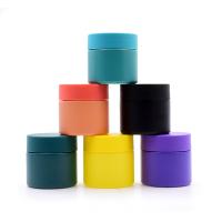 China 2oz Black UV Glass Jars Customized Spraying Painted CR Jar 2oz 3oz 4oz for sale