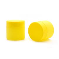 China Diameter 57mm Black UV Glass Jars CR Cap 60mm Glossy Matte Glass Jar Custom Color for sale