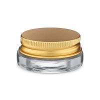China 7ml Black Cap Glass Concentrate Container Luxury Concentrate Glass Jar 7ml for sale