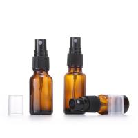China 30ml Frosted Glass Dropper Bottles Amber Glass Droppers For Essential Oils for sale