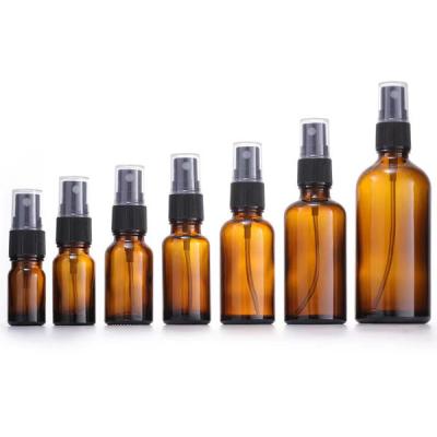 China 30ml Frosted Glass Dropper Bottles Amber Glass Droppers For Essential Oils for sale