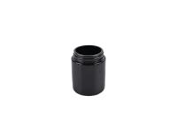 China Smooth Flower Packaging Black Uv Glass Jars 3oz Child Proof Airtight Smell Proof for sale