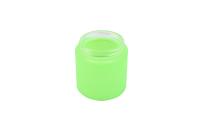 China Custom Color Painted Glass Jar Smell Proof Semi Transparent With Match Lid Graphic Design 60ml for sale