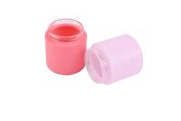 China Custom Color Painted Glass Jar Smell Proof Semi Transparent With Match Lid Graphic Design 60ml for sale