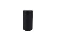 China Matt Black Glass Flower Container Food Grade Uv Glass Jars 60ml With Lids for sale